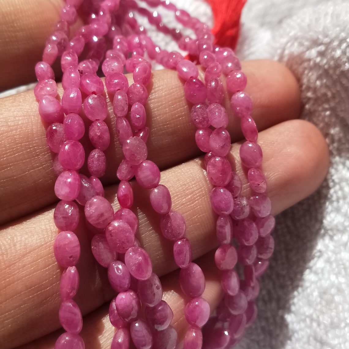 Rare Natural Burmese Ruby Plain Smooth Oval Beads 3 to 7 Mm | Etsy