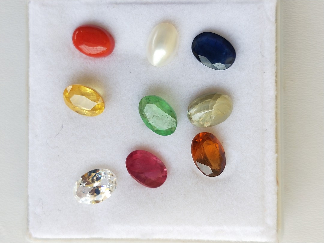 9 Precious Gemstone Set ~~ Precious and Natural 9 Ratna (gemstone) Set ...