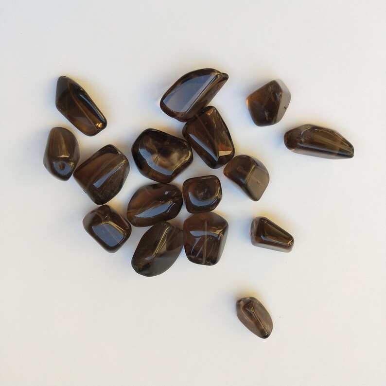 Smoky Topaz Tumbles Natural Smoky Topaz Beautiful Smooth - Etsy