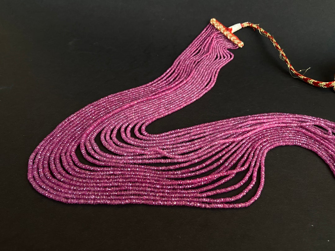 Antique Rare Burma Ruby Necklace ~ Burmese Ruby Beads ~ Natural Ruby ...