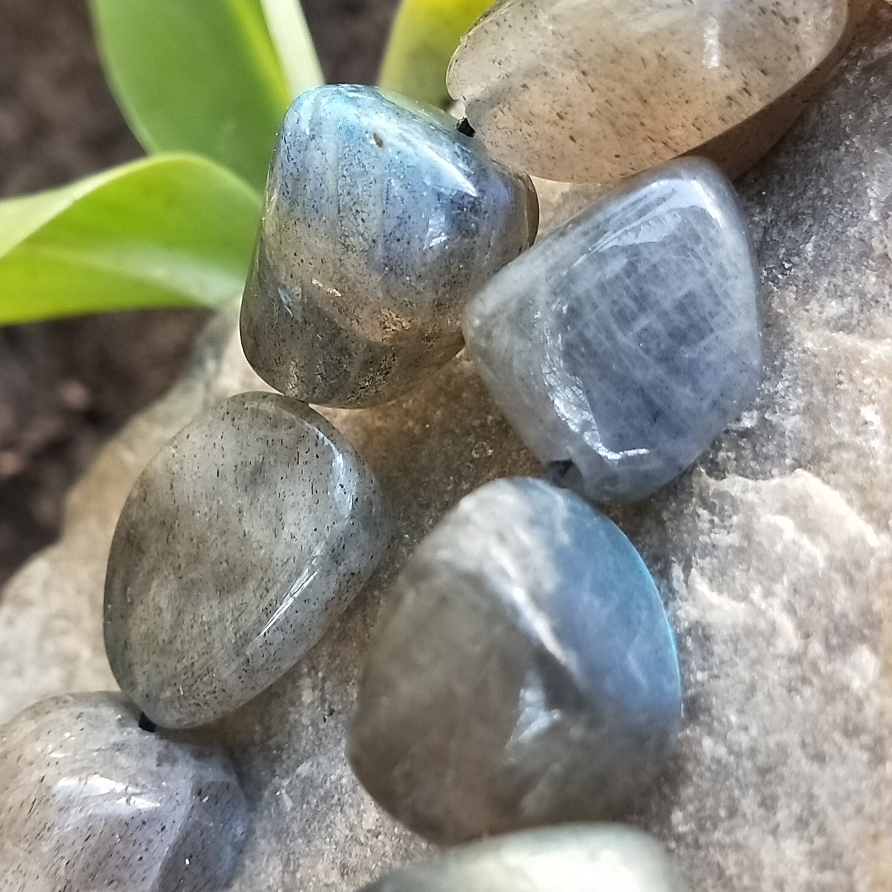 Labradorite Natural Labradorite Tumbles 1 Strand 11 - Etsy