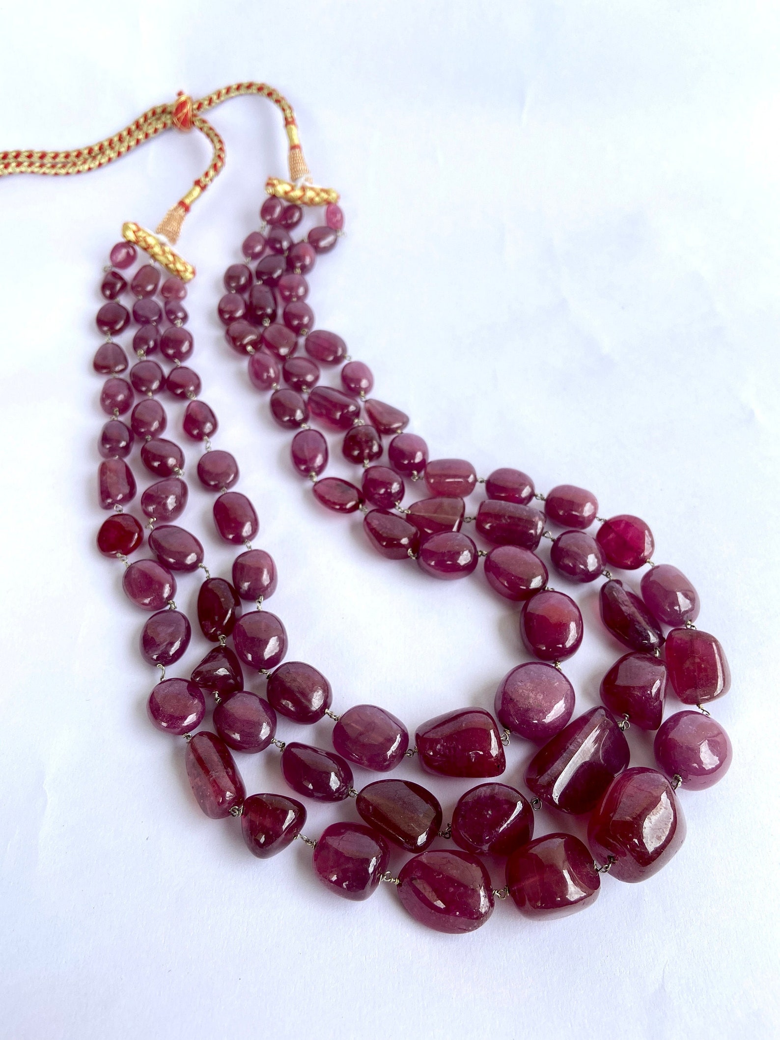 Natural Precious Ruby Beads Smooth Red Ruby Beads Ruby - Etsy