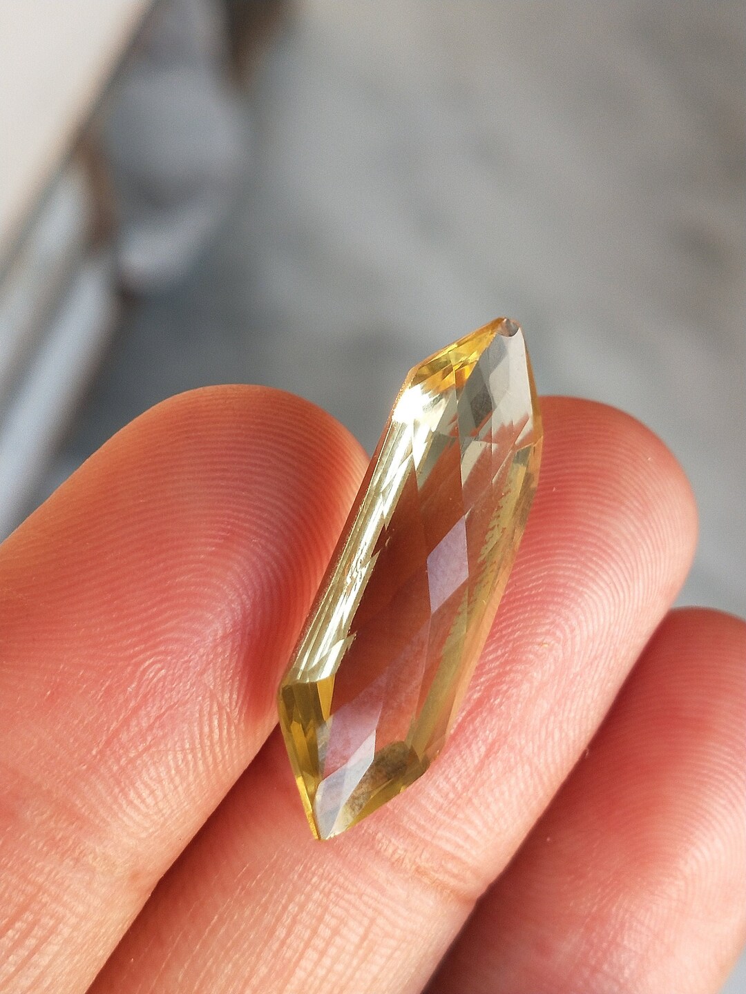 Topaze de citron, topaze naturelle au citron à facettes, 1 pièce ...