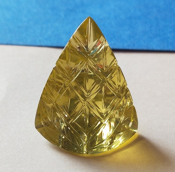 Amazing Natural Lemon Topaz Natural Carved Lemon Topaz - Etsy UK