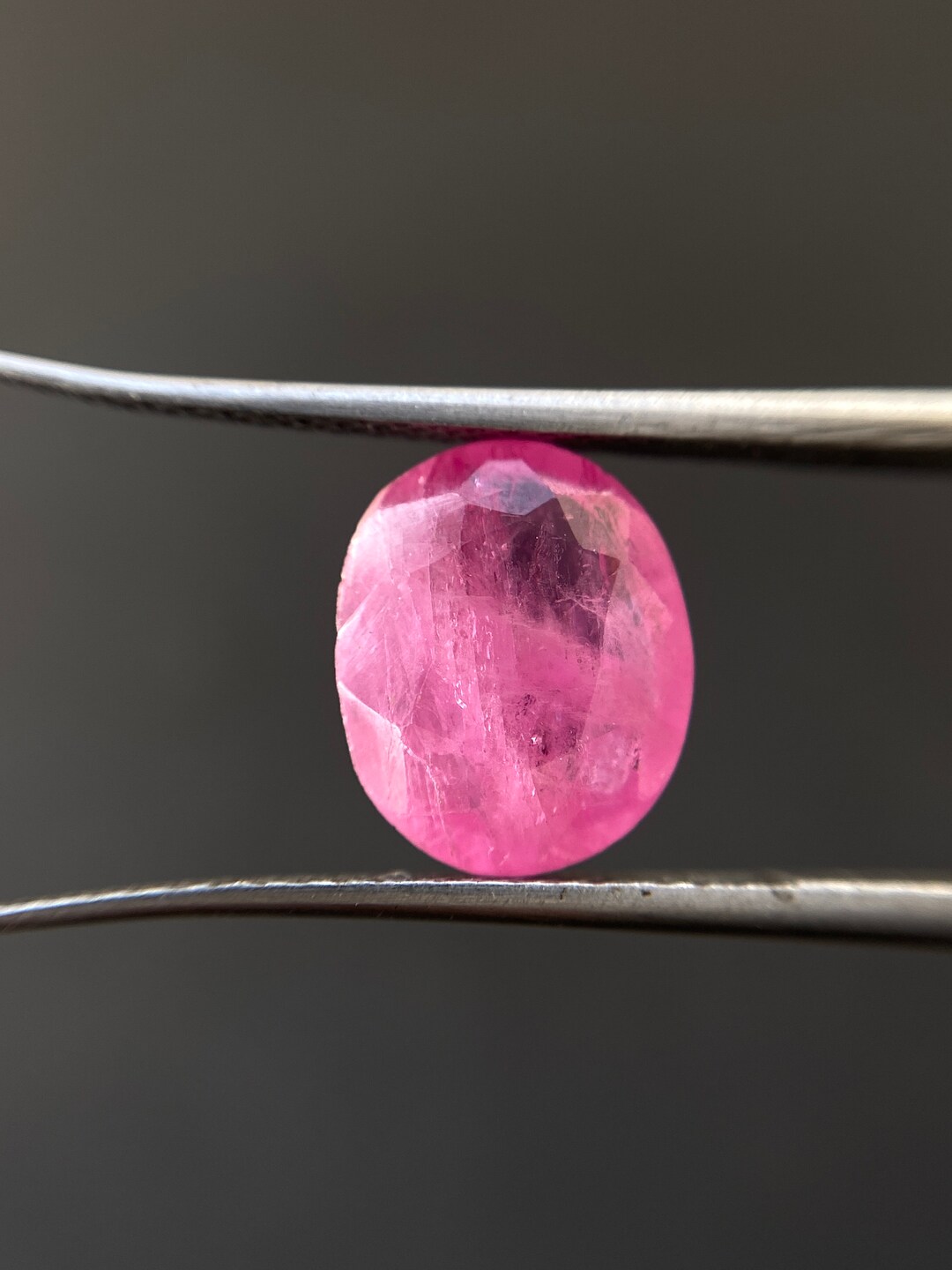 3 Carat Rare Burmese Ruby Oval Cut Faceted Stone, Burma Ruby, Natural ...