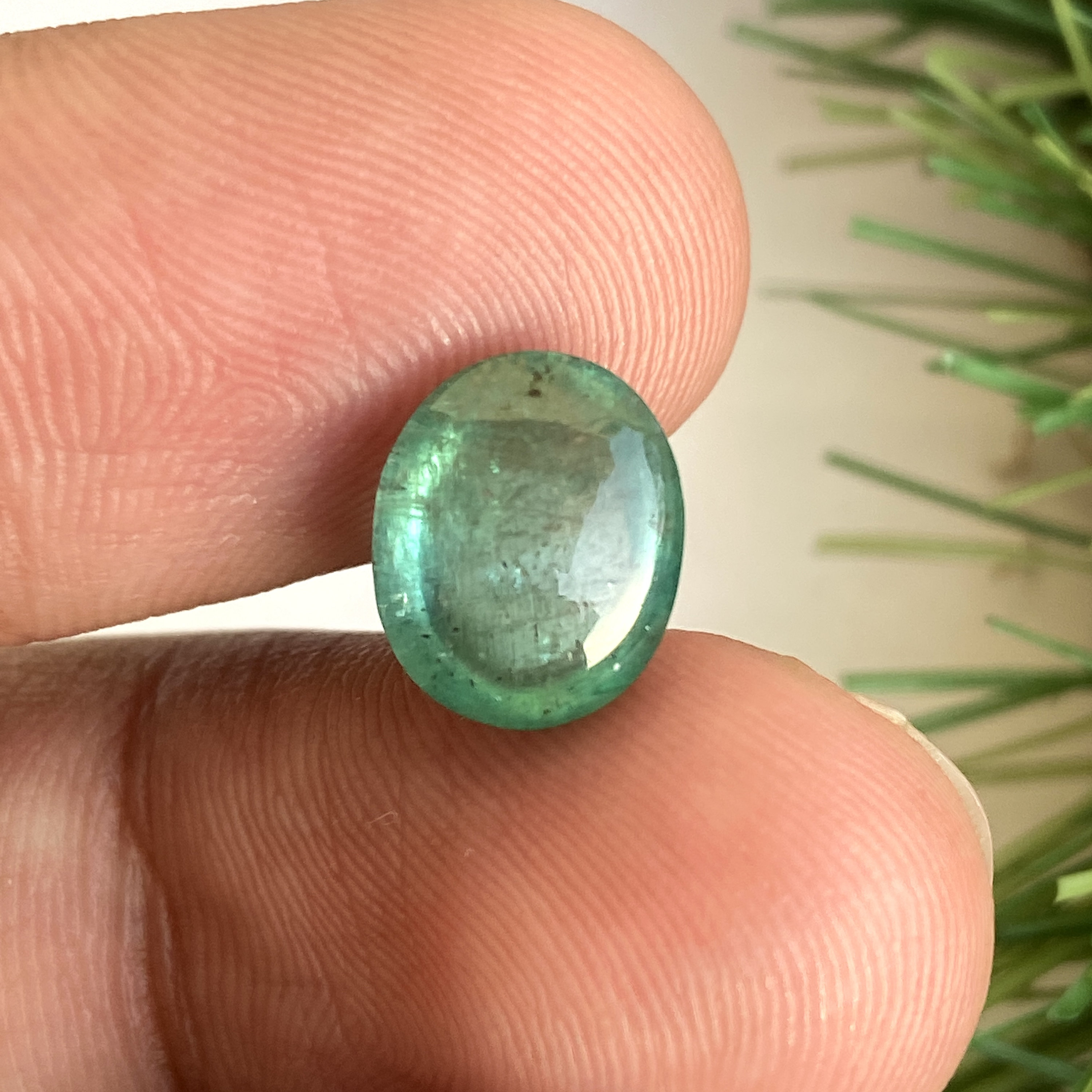 4.5 Carat Emerald Cabochon , Natural Emerald Cabochon ,precious Zambia ...