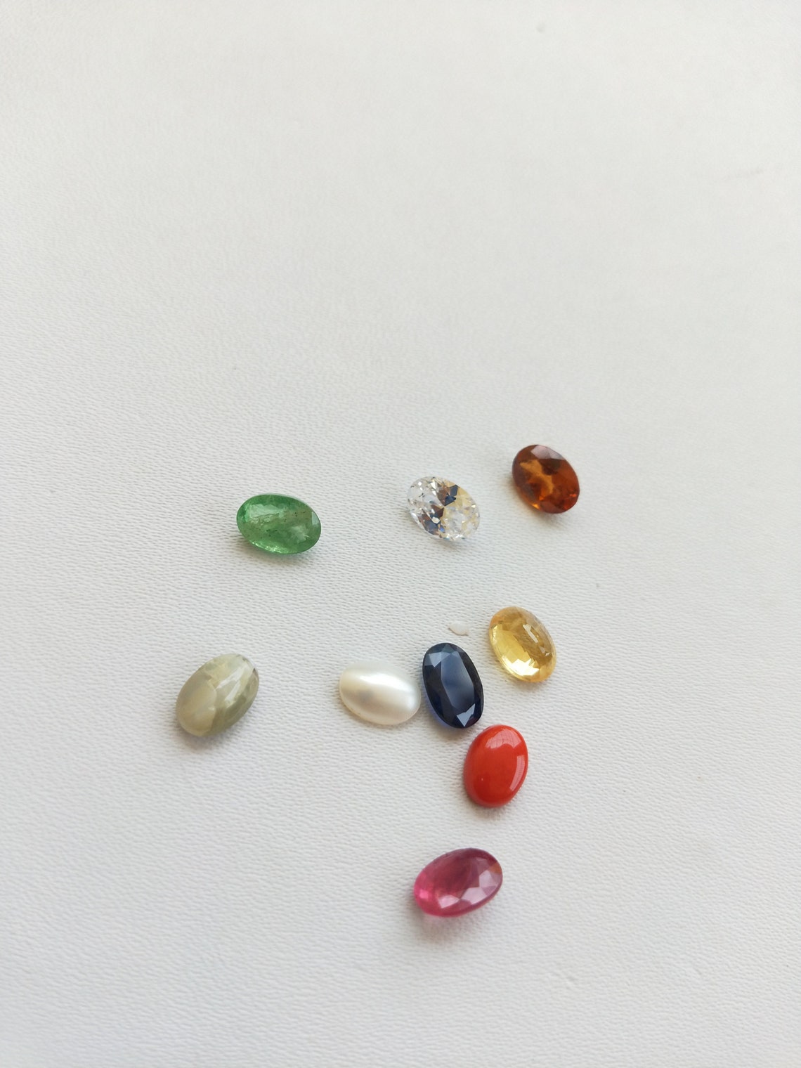 9 Precious Gemstone Set Precious and Natural 9 Ratna | Etsy