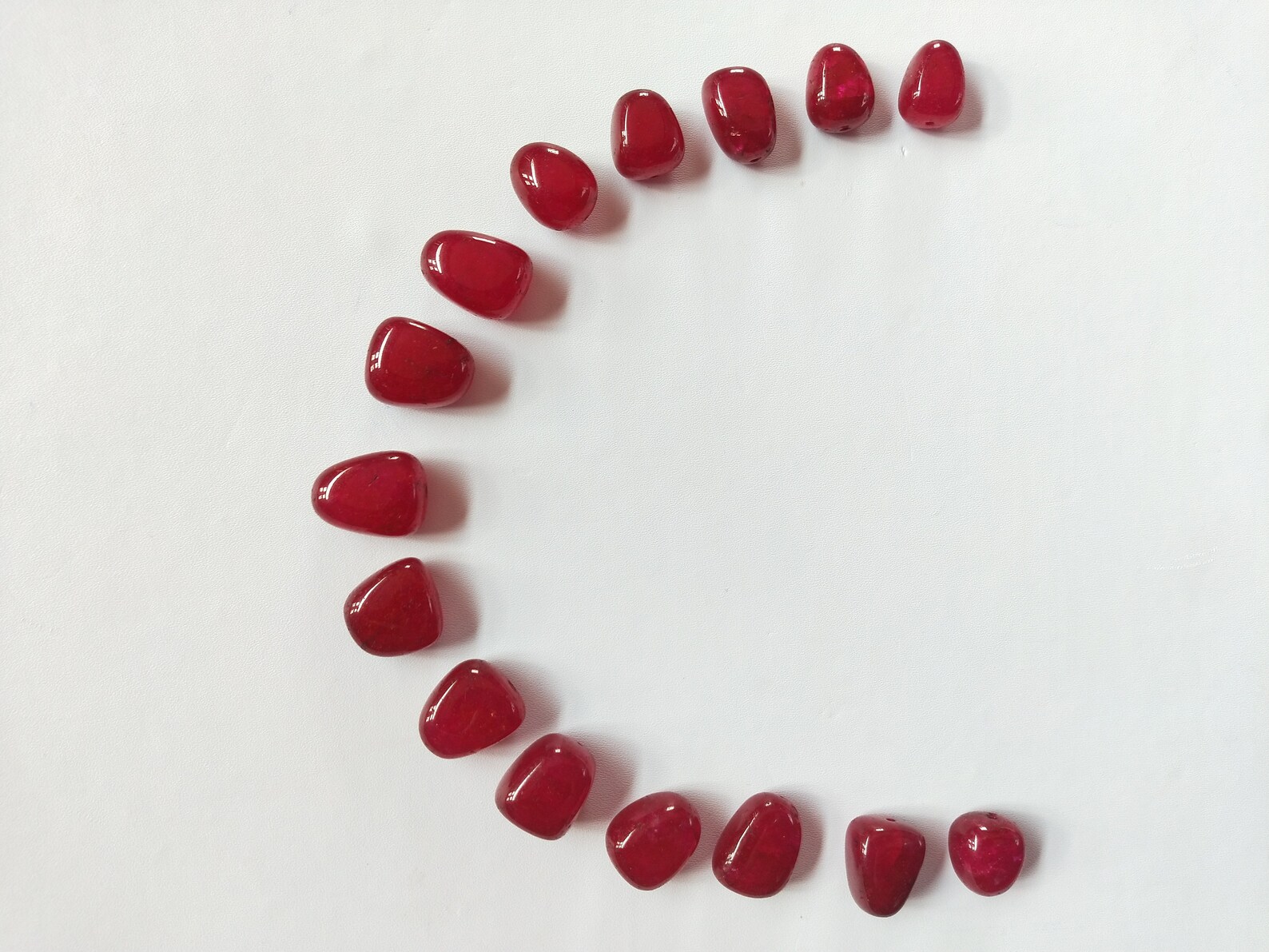 Red Onyx Stone Onyx Pota 7 Pcs 15x13 Mm to 18x15 | Etsy