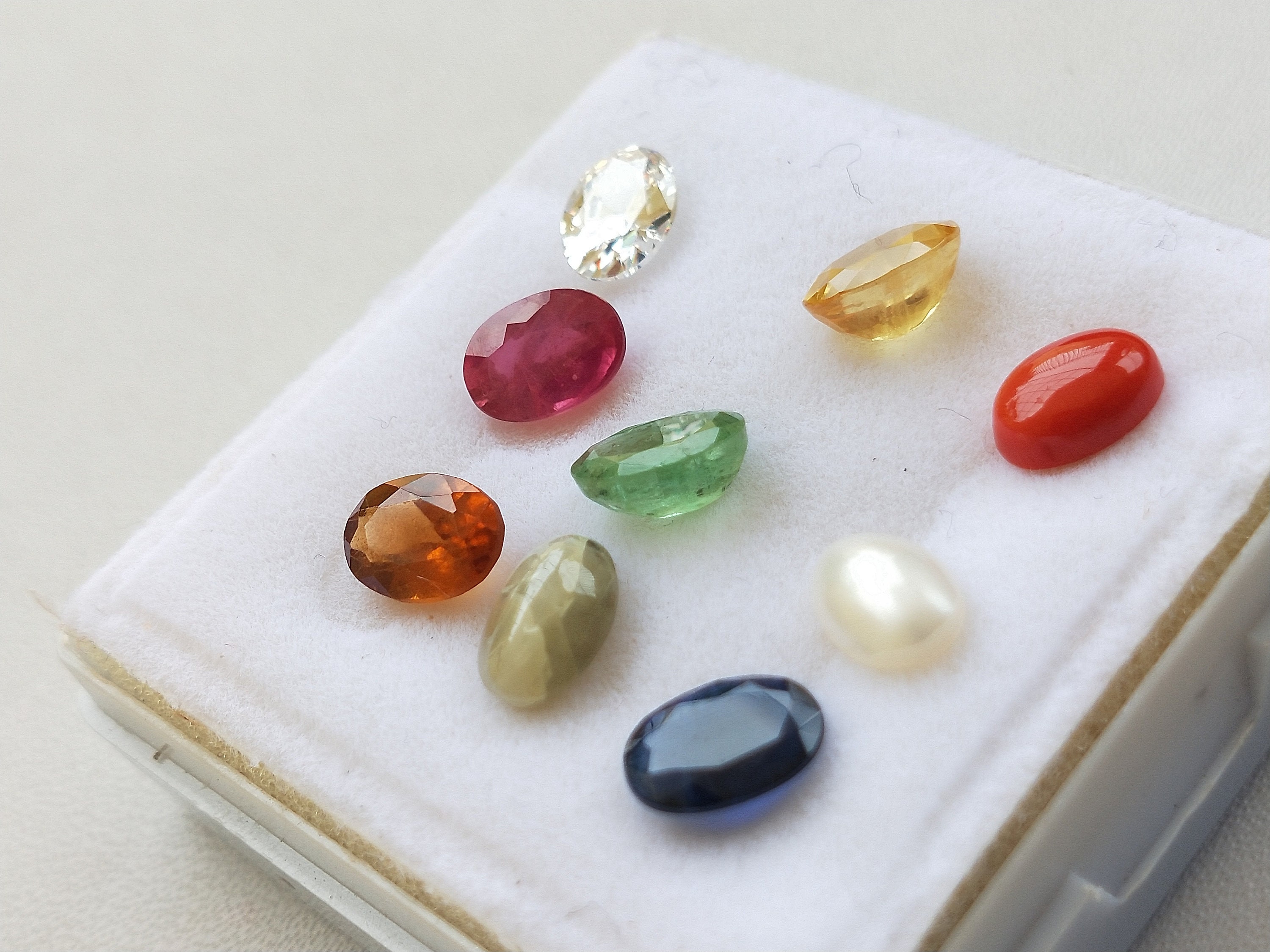 9 Precious Gemstone Set ~~ Precious and Natural 9 Ratna (gemstone) Set ...