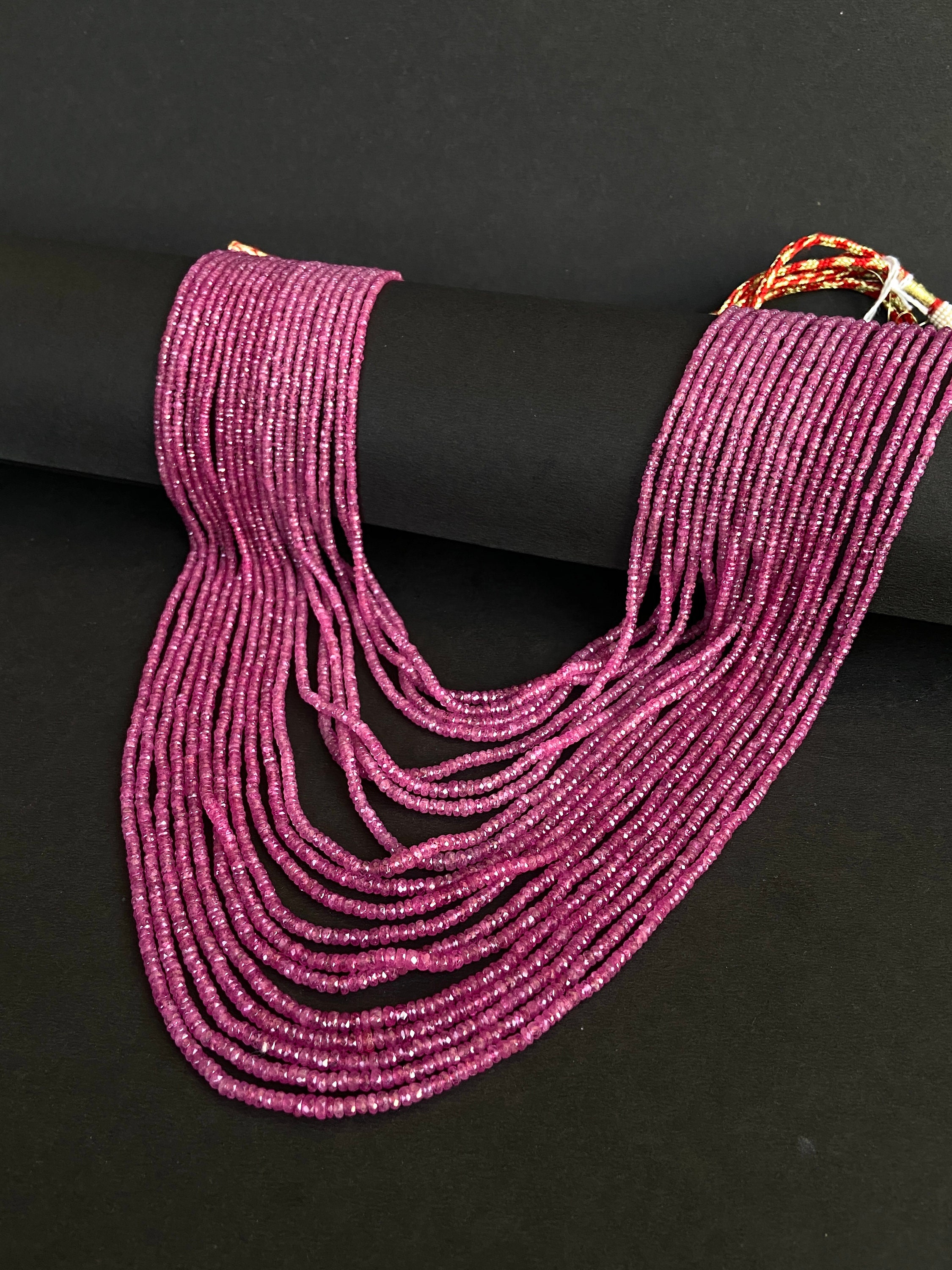 Antique Rare Burma Ruby Necklace Burmese Ruby Beads - Etsy
