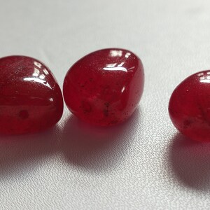 Red Onyx Stone \\\ Onyx Pota \\\ 7 Pcs \\\ 15x13 Mm to 18x15 Mm Lot ...