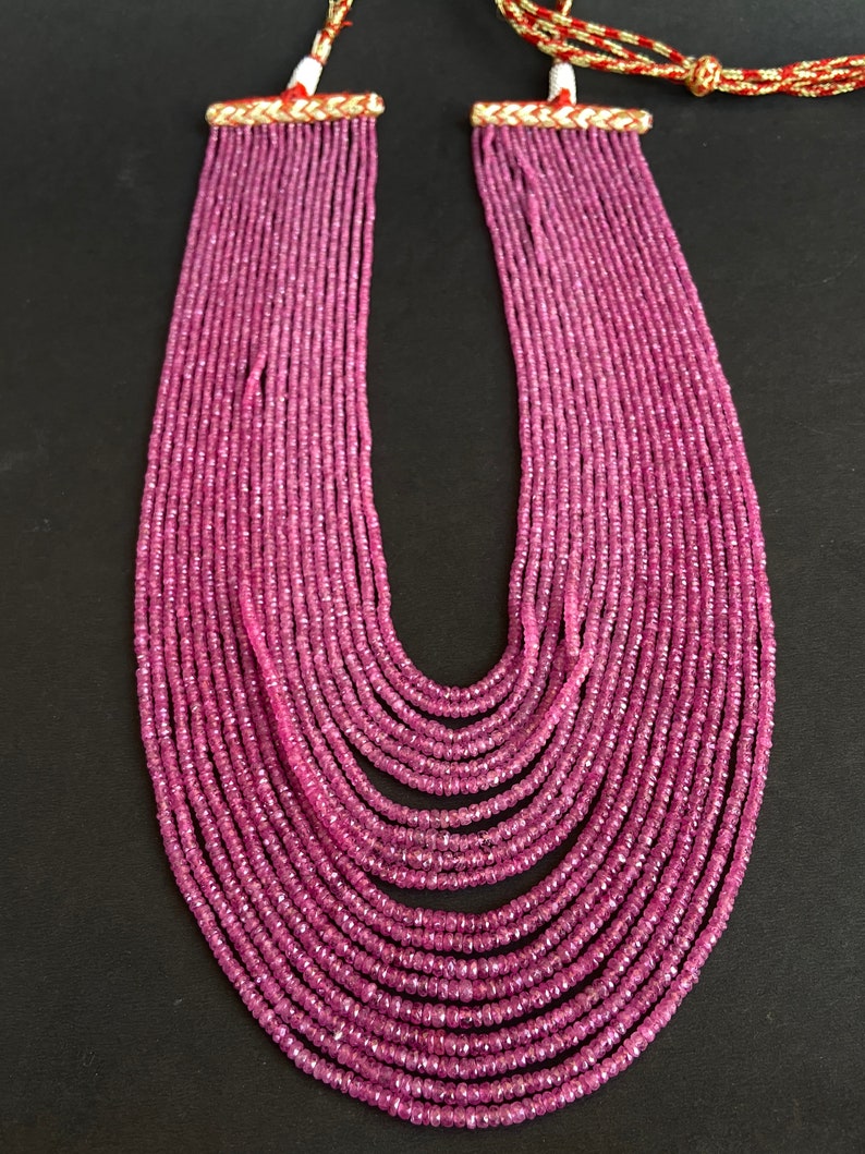 Antique Rare Burma Ruby Necklace Burmese Ruby Beads | Etsy
