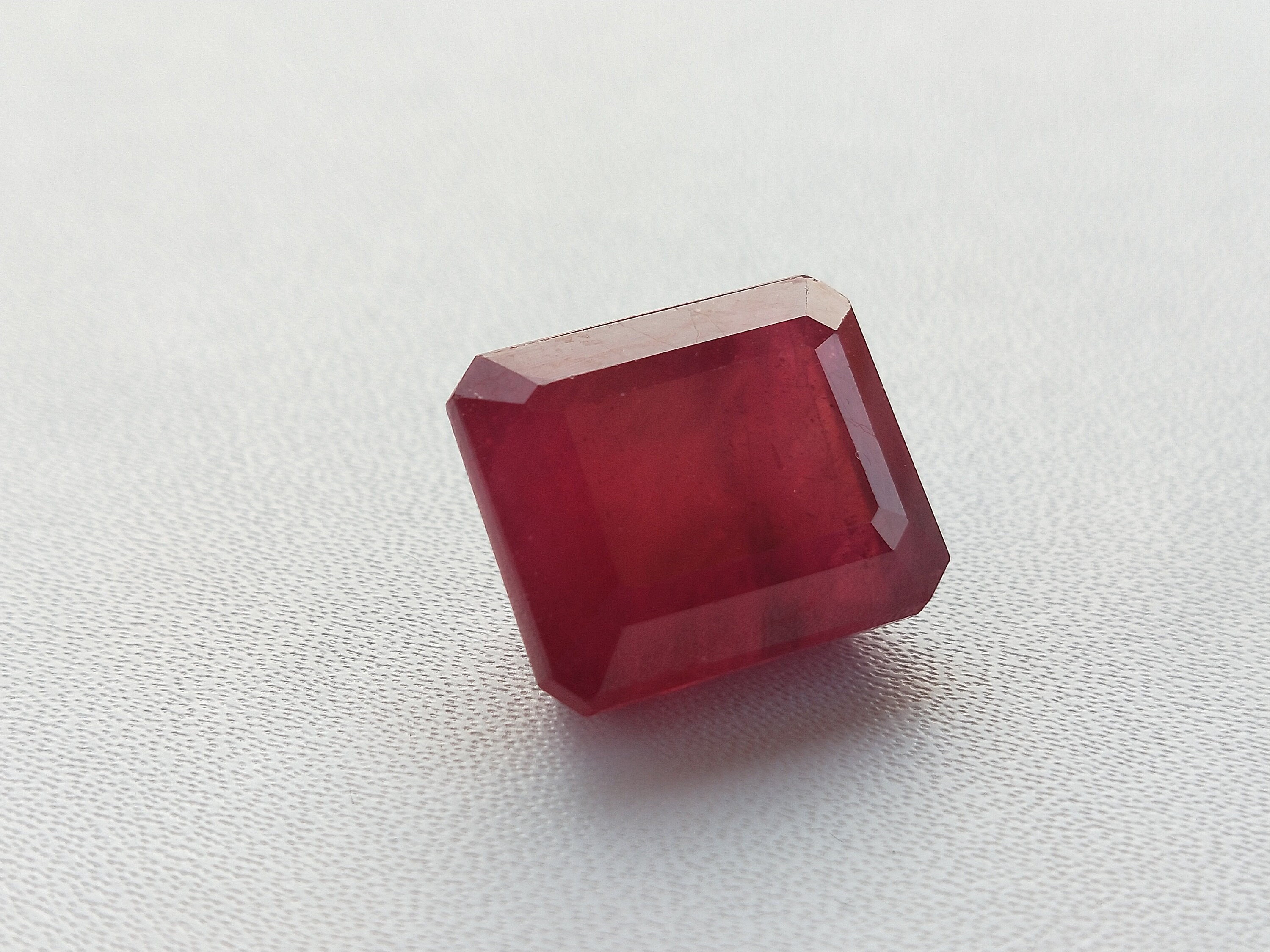 24.5 Carat Natural Ruby Cut Stone \\\ Faceted \\\ AAA Grade \\\ 15x17 ...