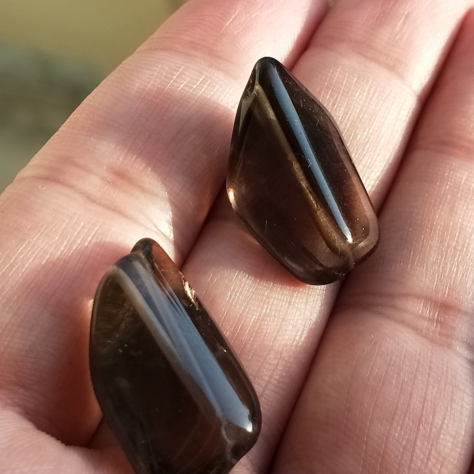 Smoky Topaz Tumbles Natural Smoky Topaz Beautiful Smooth - Etsy