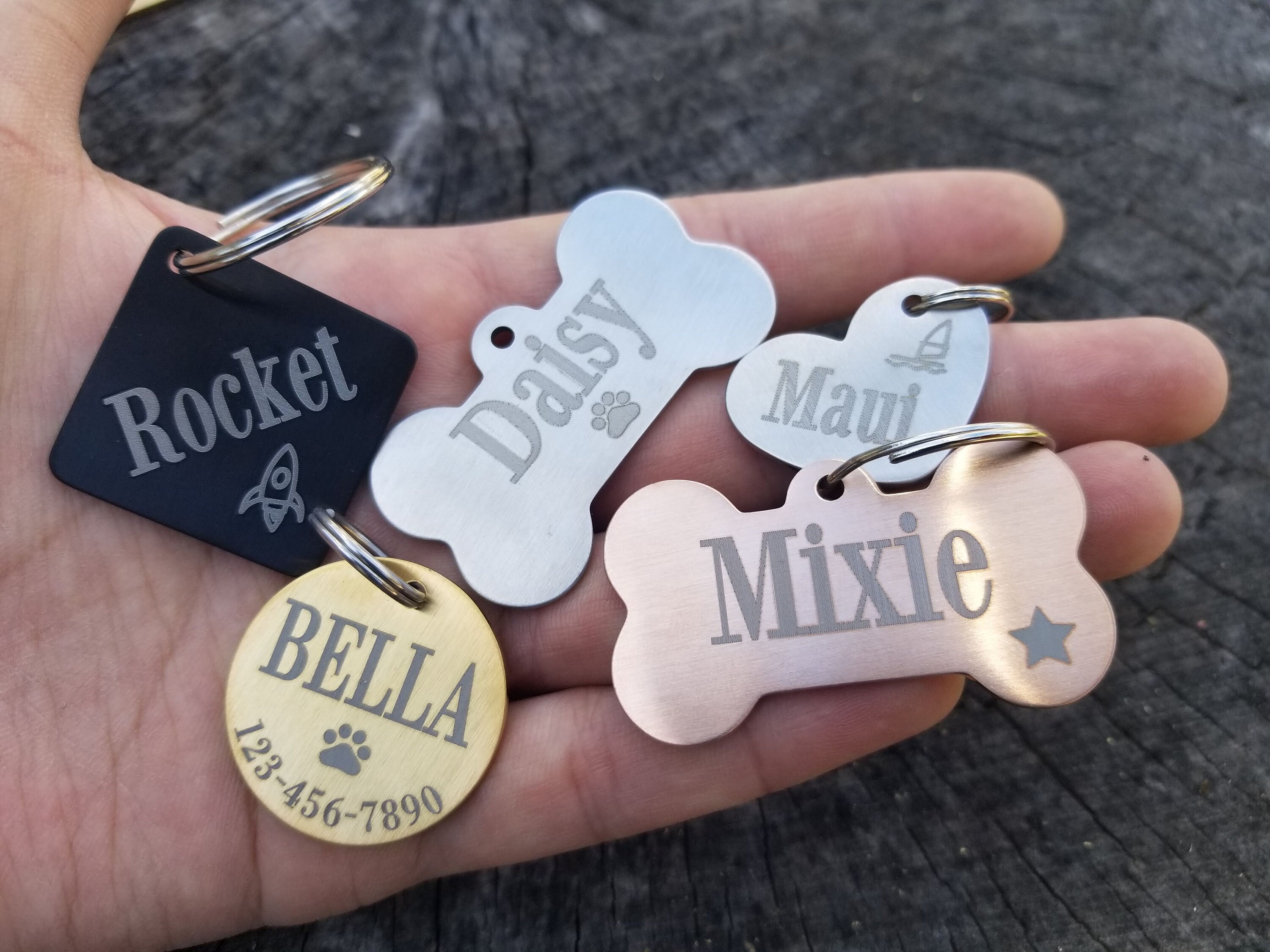 Dog Tag Dog Tags Dog Tags for Dogs Personalized Dog Tag | Etsy