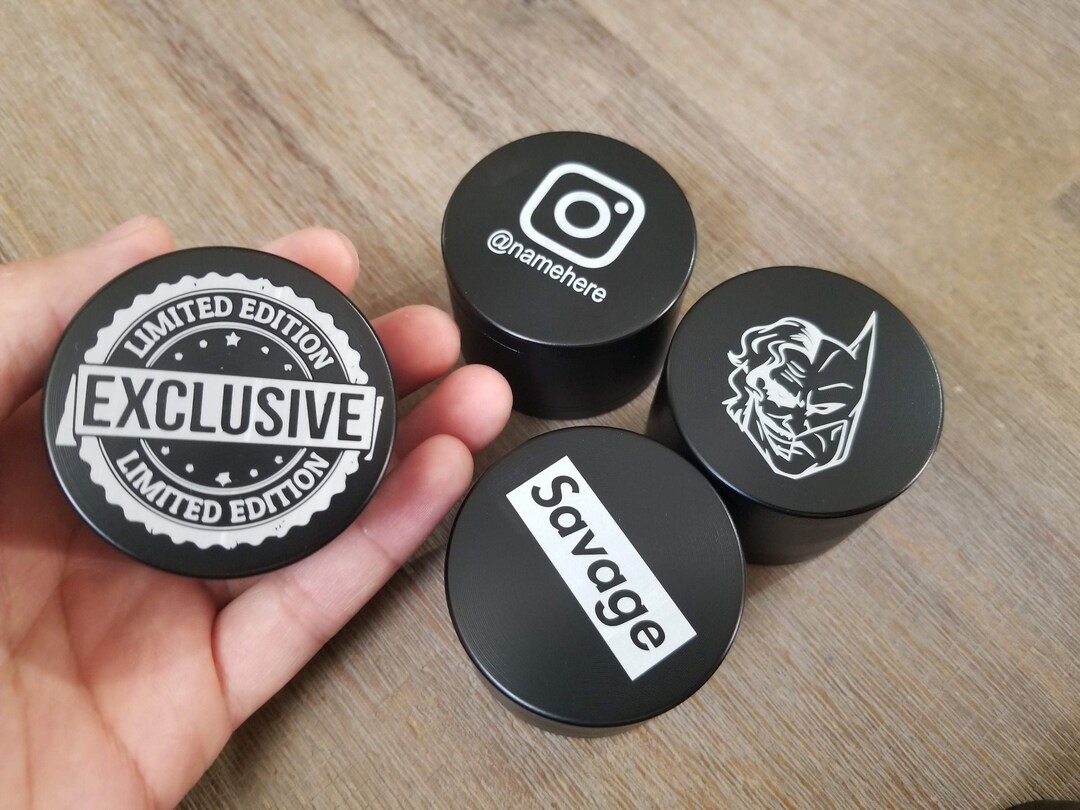 Custom Personalized Grinders Herb Grinder Accessory 2 Inch 4-piece ...