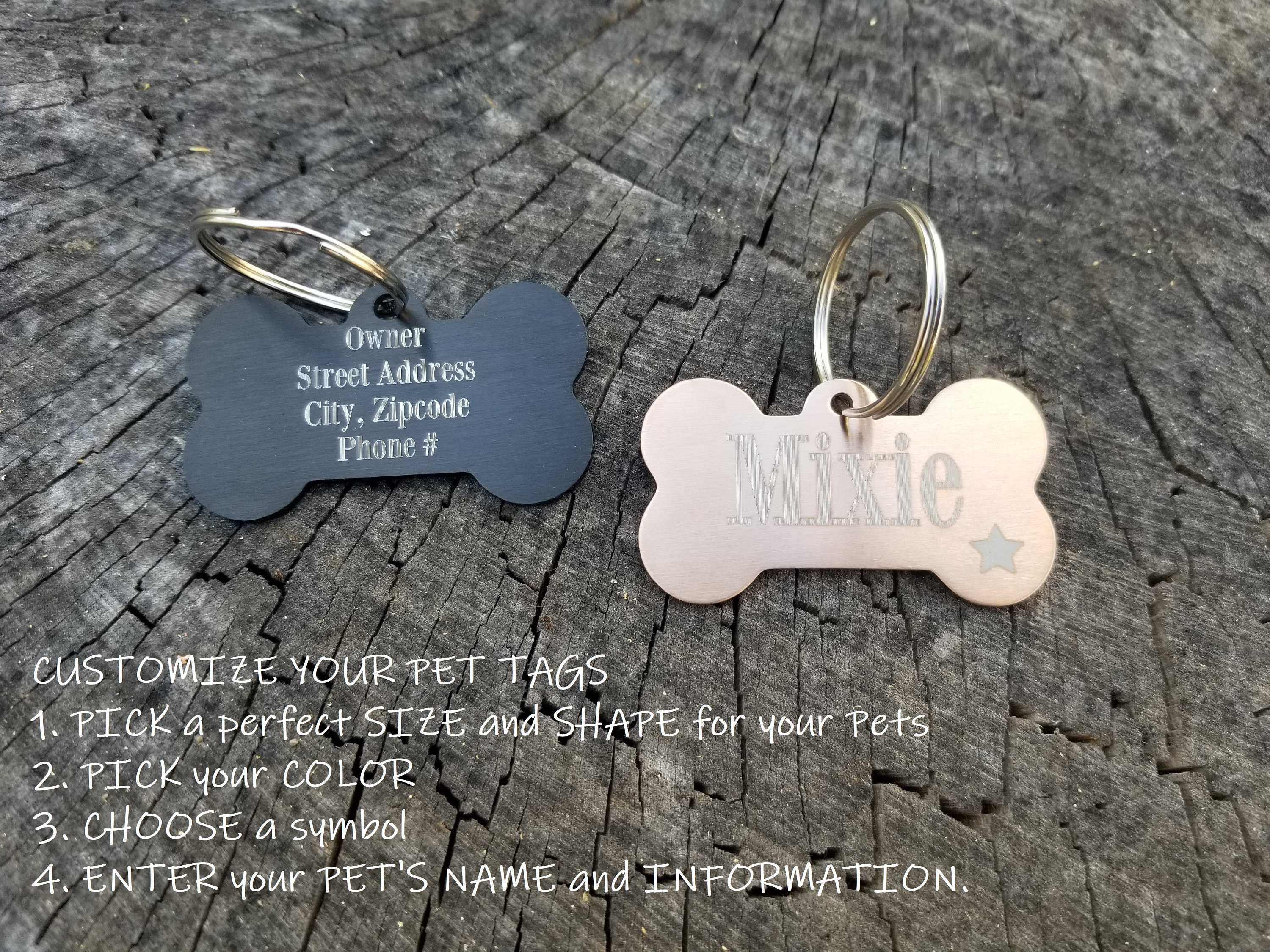 Dog Tag Dog Tags Dog Tags for Dogs Personalized Dog Tag | Etsy