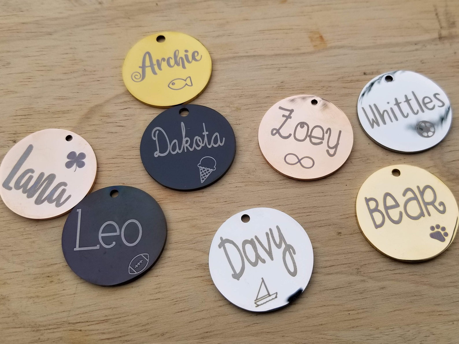 Dog Tag Dog Tags Dog Tags for Dogs Personalized Dog Tag | Etsy