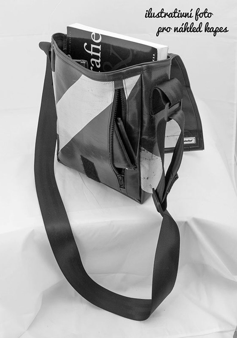 Bolsa reciclada Daily #118 lona de camión usada cinturones de seguridad ...