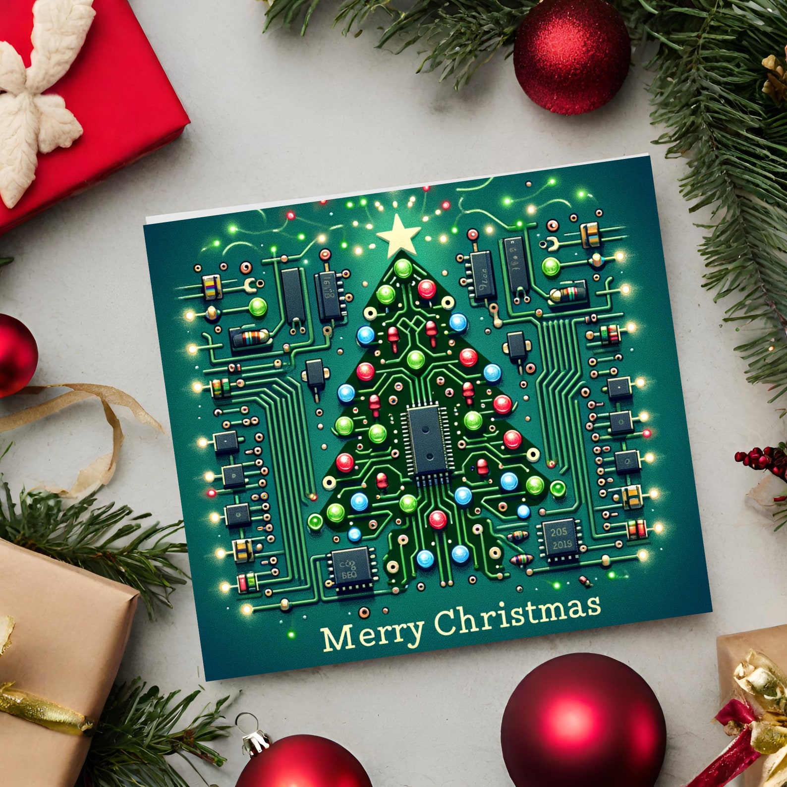 Maker Themed Christmas Card Pack of 3 Digital Cards - Etsy