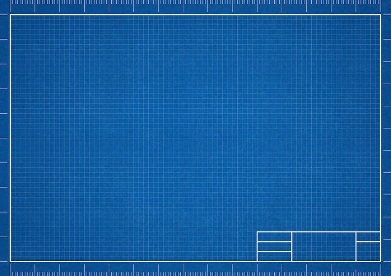 6 Blank Blueprint Templates - A4 - Etsy