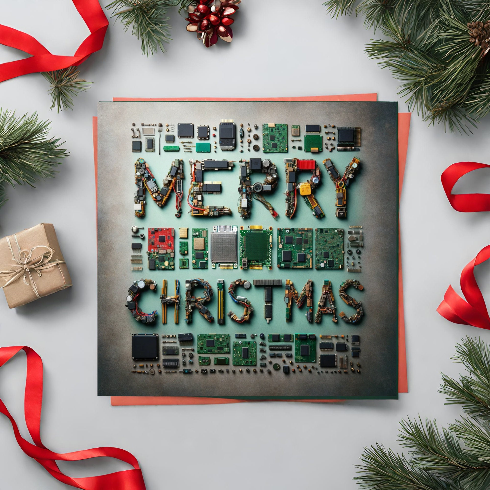 Maker Themed Christmas Card Pack of 3 Digital Cards - Etsy