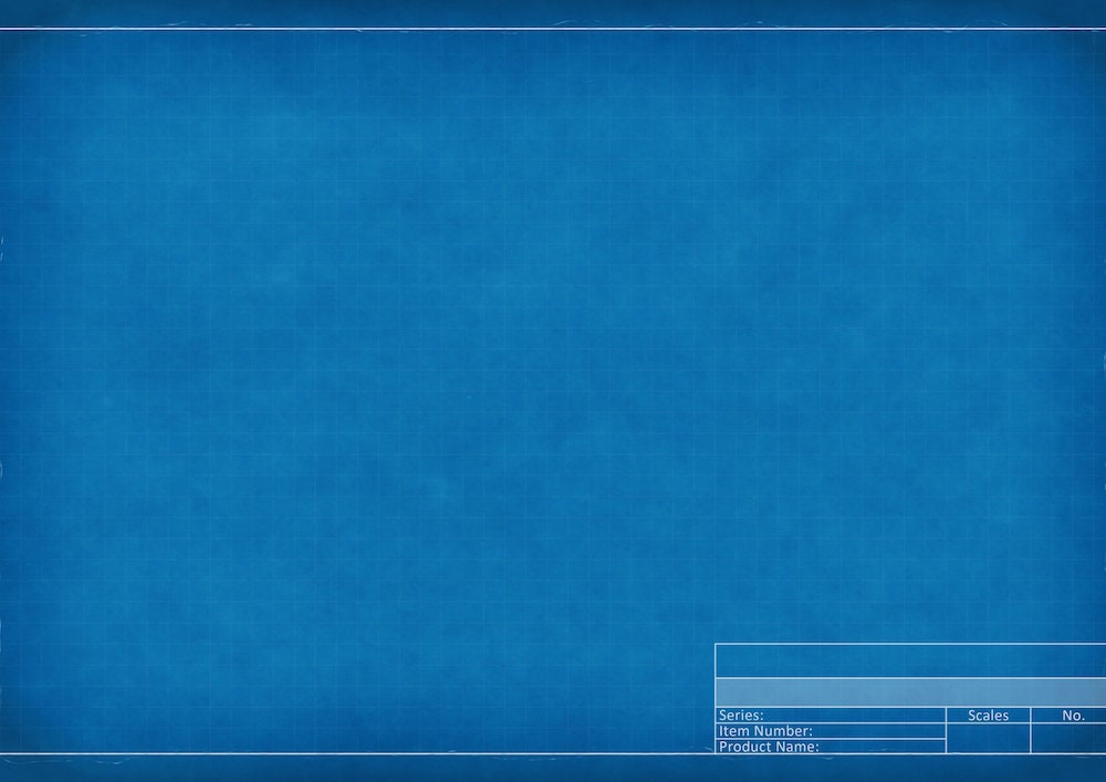 6 Blank Blueprint Templates - A4 - Etsy