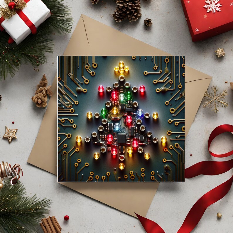 Maker Themed Christmas Card Pack of 3 Digital Cards - Etsy