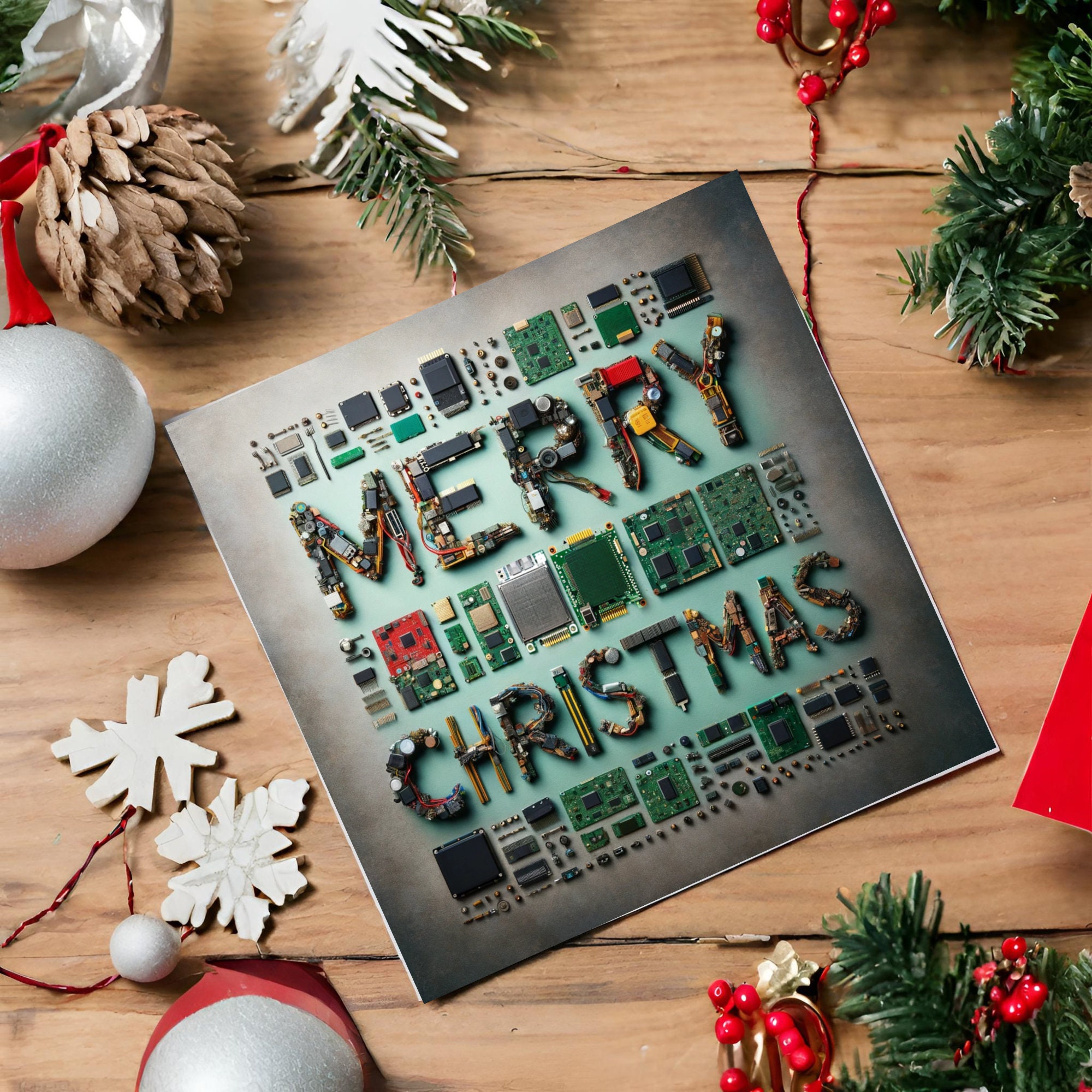 Maker Themed Christmas Card Pack of 3 Digital Cards - Etsy