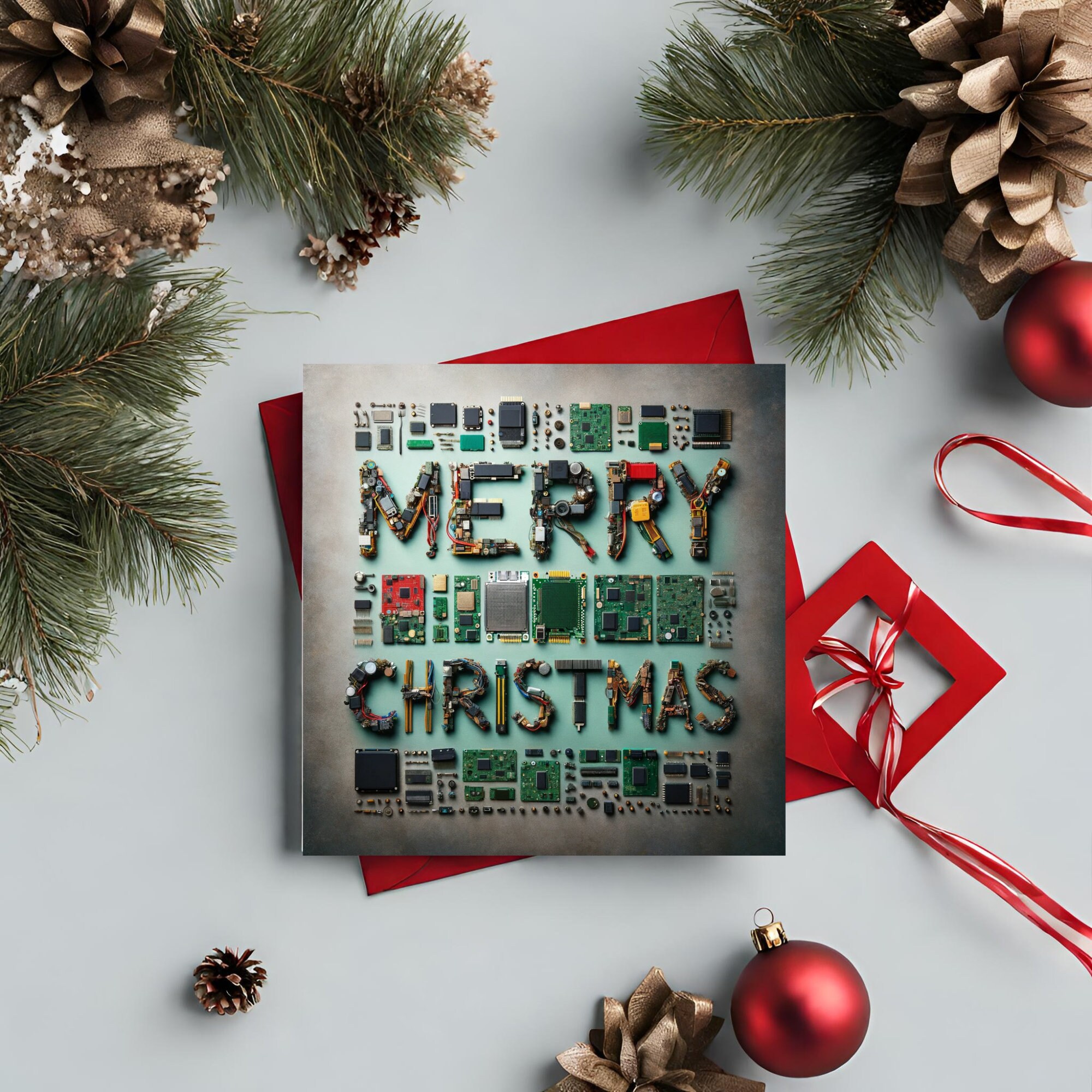 Maker Themed Christmas Card Pack of 3 Digital Cards - Etsy