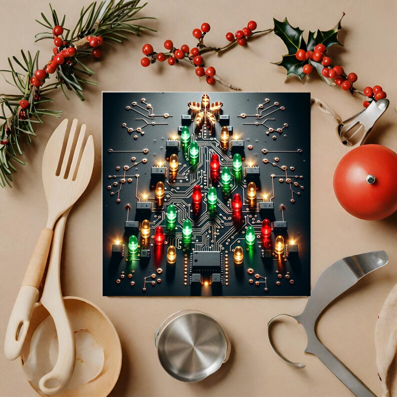 Maker Themed Christmas Card Pack of 3 Digital Cards - Etsy