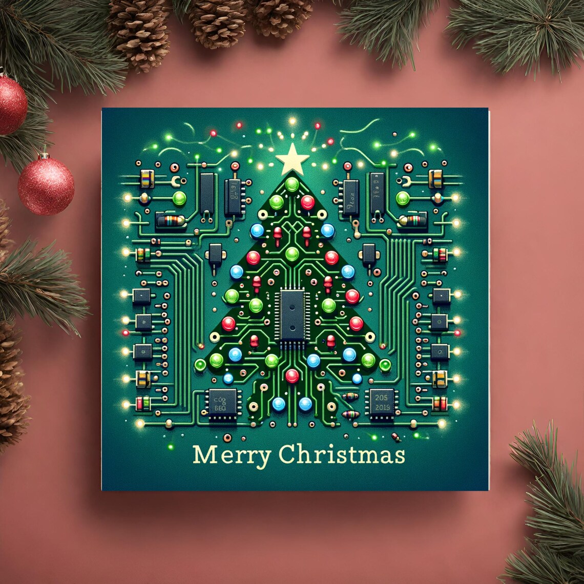 Maker Themed Christmas Card Pack of 3 Digital Cards - Etsy
