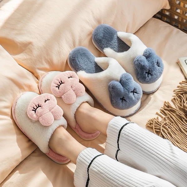 Rabbit Slippers - Etsy