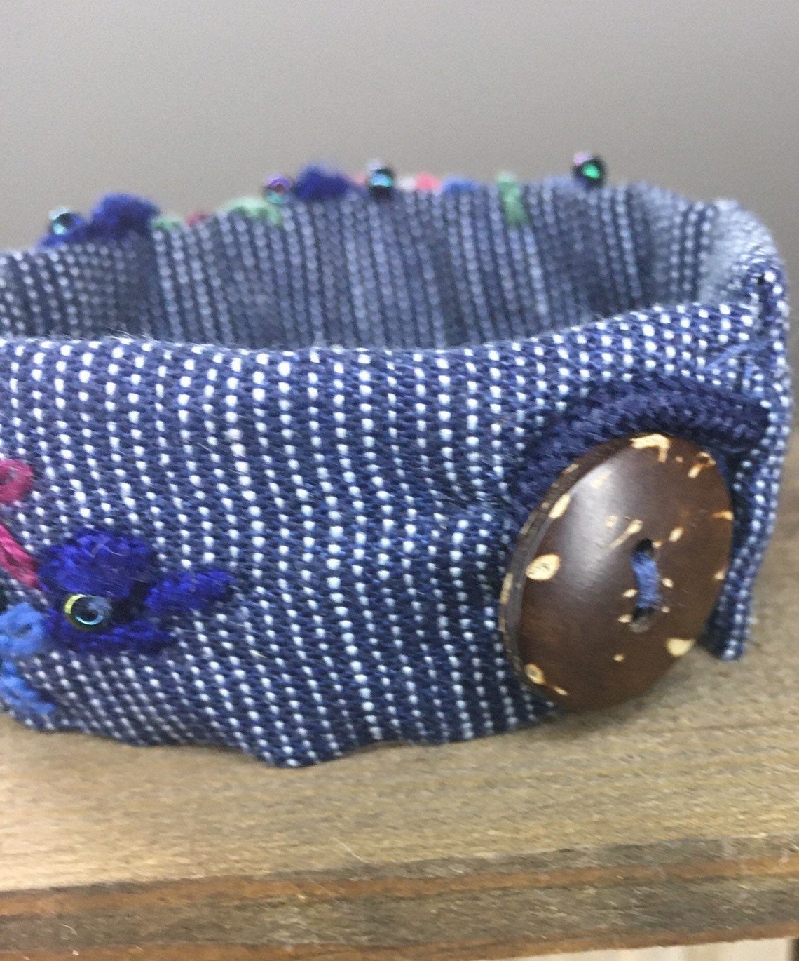 Textile Embroidered Cuff - Etsy