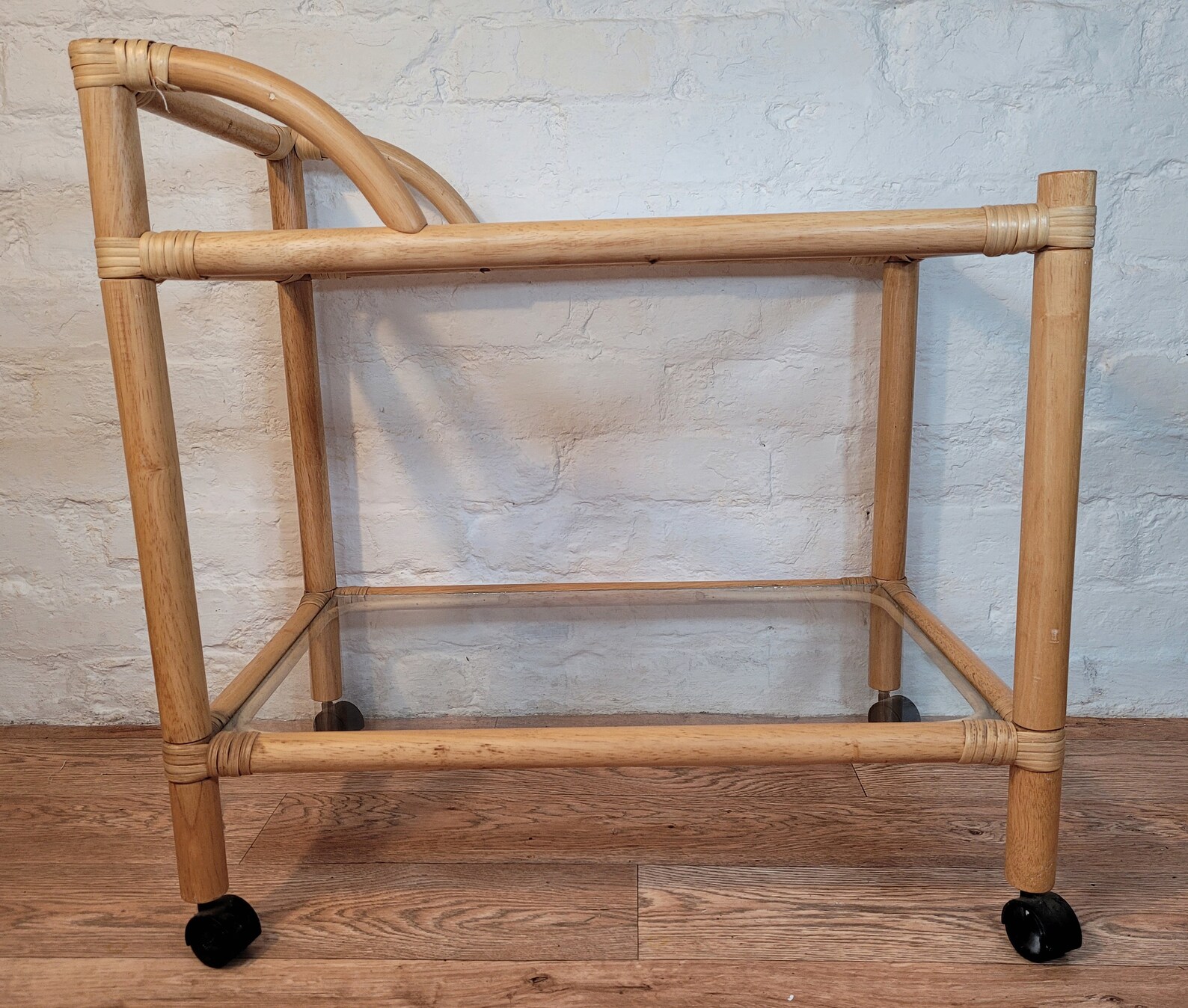 Vintage Bamboo Trolley / Hostess Trolley / Vintage Bar Cart - Etsy UK