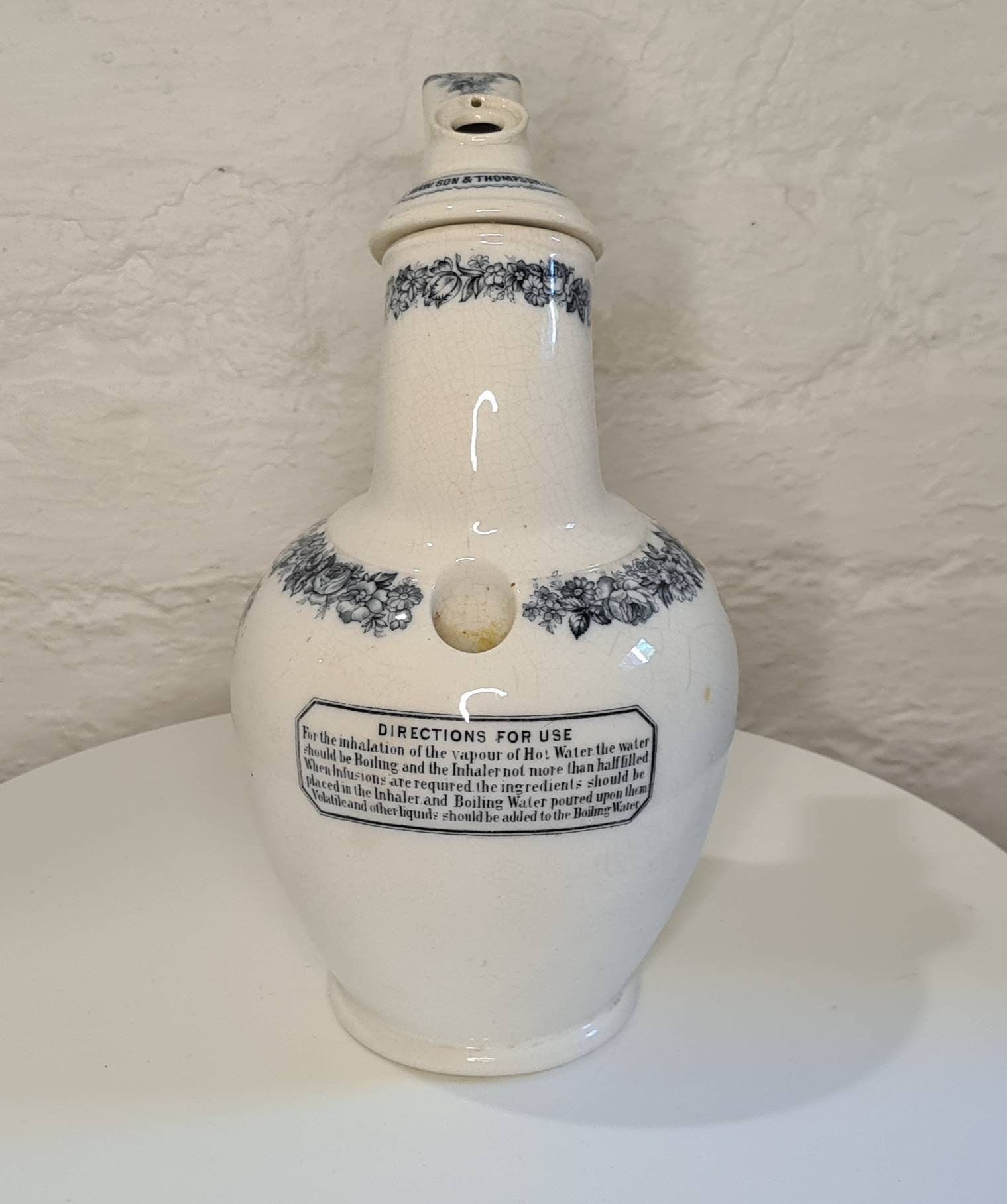 Antique Inhaler Maw's Double Valved Earthenware | Etsy