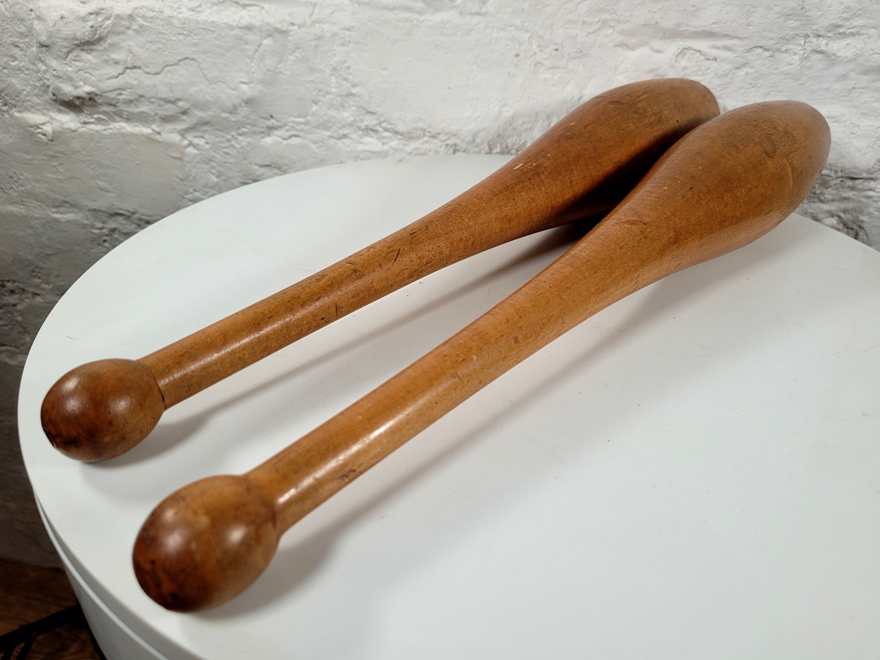 Antique Indian Clubs / Antique Exercise Equipment / Antique Exercise - Etsy