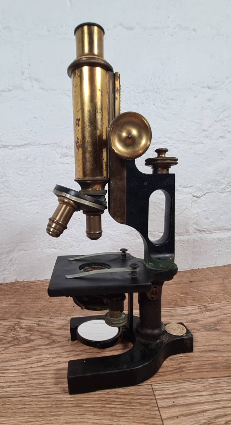 Large Antique / Vintage Brass Microscope by Bausch and Lomb - Etsy