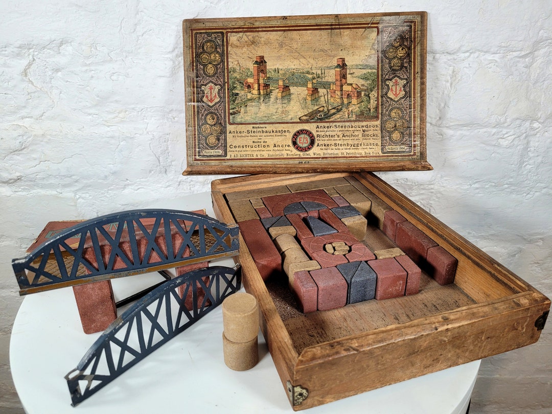 Antique Richter Blocks / Anchor Richter / Antique Construction Set ...