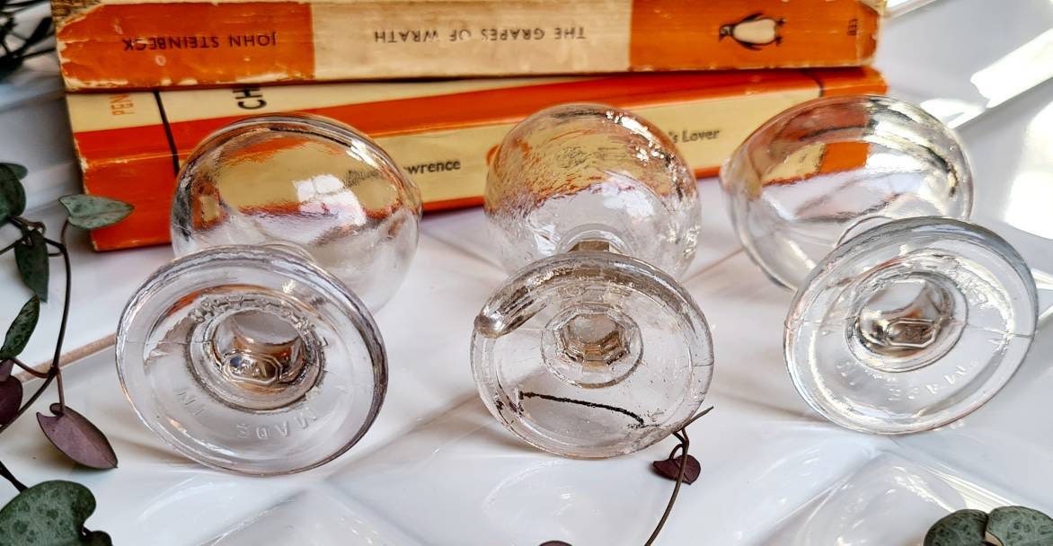 Six Vintage Clear Glass Eye Baths - Etsy