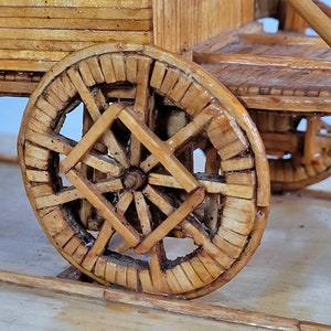 Large Vintage Matchstick Model of Stephenson's Rocket / Vintage Train ...