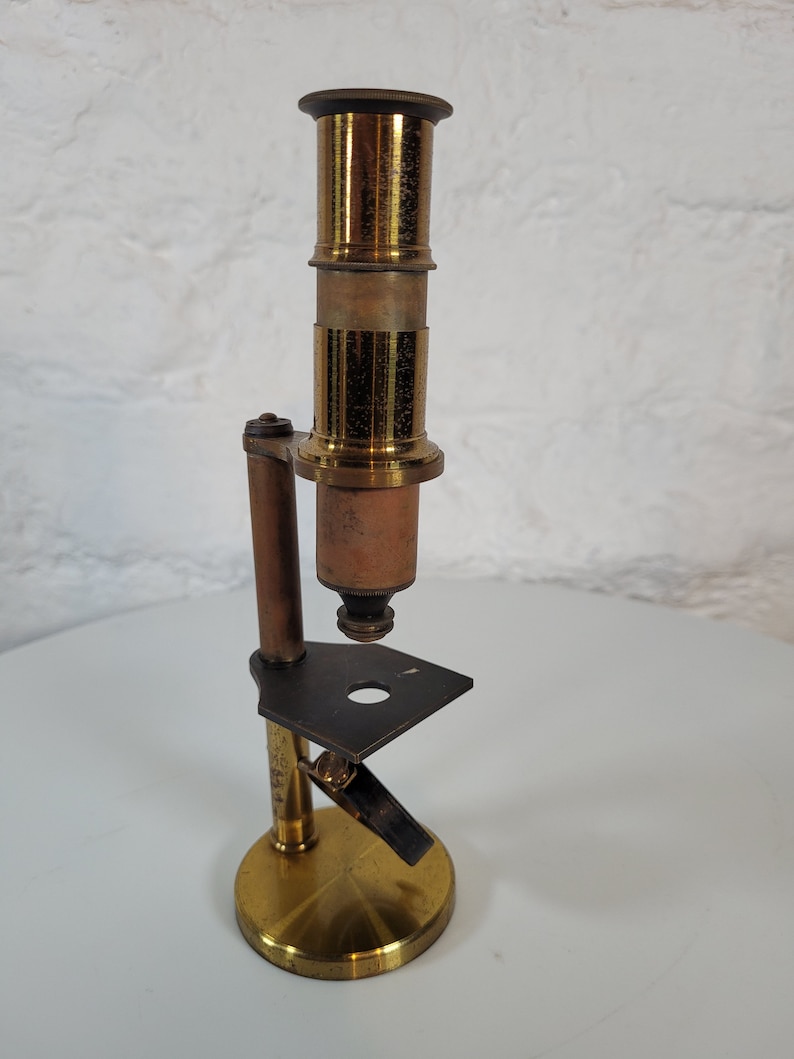 Antique Brass Student Microscope / Antique Microscope / Victorian ...