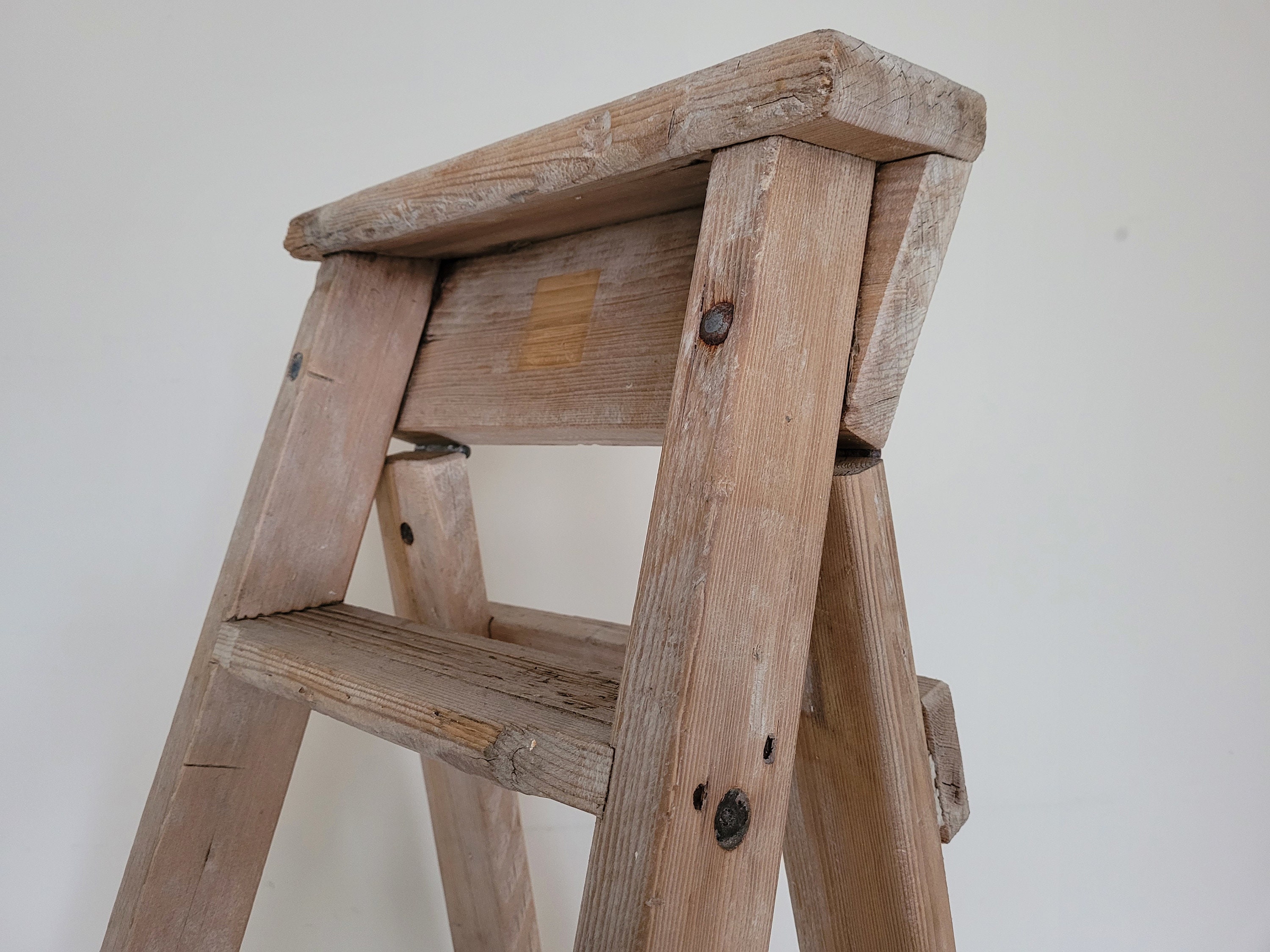 Antique Pine Ladders / Library Ladders / Shop Ladders / Library Steps ...