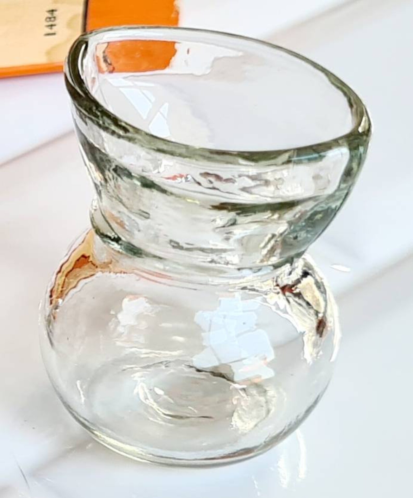 Four Antique Clear Glass Eye Baths - Etsy