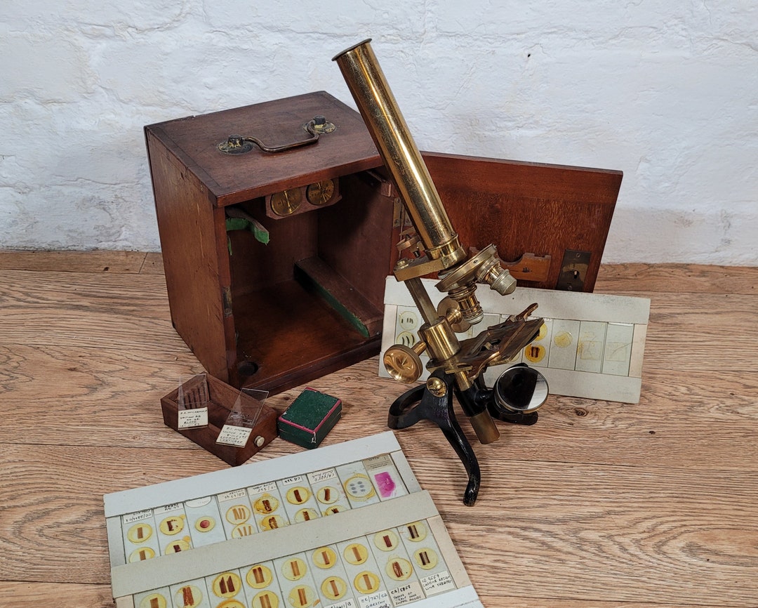 Victorian Microscope / Antique Brass Microscope / Bar-limb Microscope ...