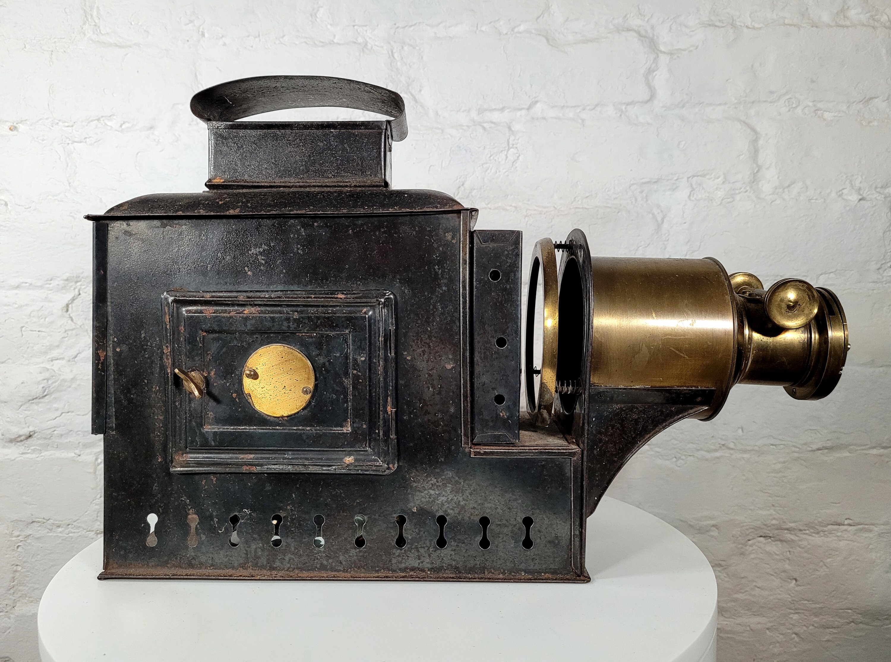 Victorian Magic Lantern in Original Wooden Case / Antique Pamphengos ...