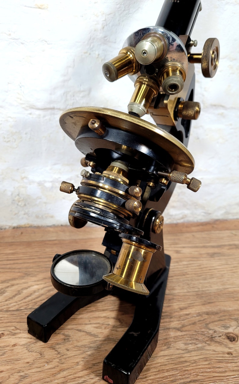 Antique J. Swift and Son Petrological Microscope / Antique Brass ...