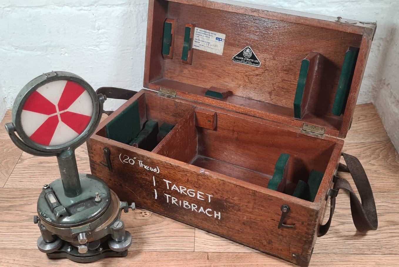 Vintage Surveyor's Theodolite Target / Vintage Hilger & Watts Surveyor ...