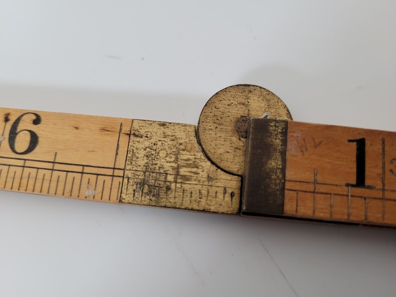 Vintage Folding Ruler / Boxwood Rule / Vintage Measuring Stick ...