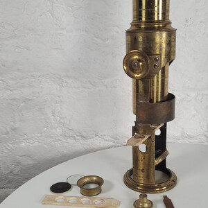 Antique Georgian Barrel Microscope / Antique English Drum Microscope ...